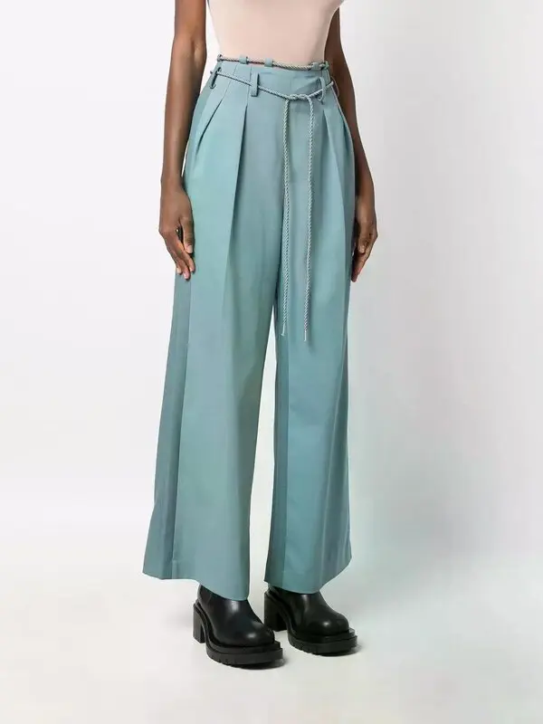 Andersson Bell Cropped Trousers With Rope Detailing