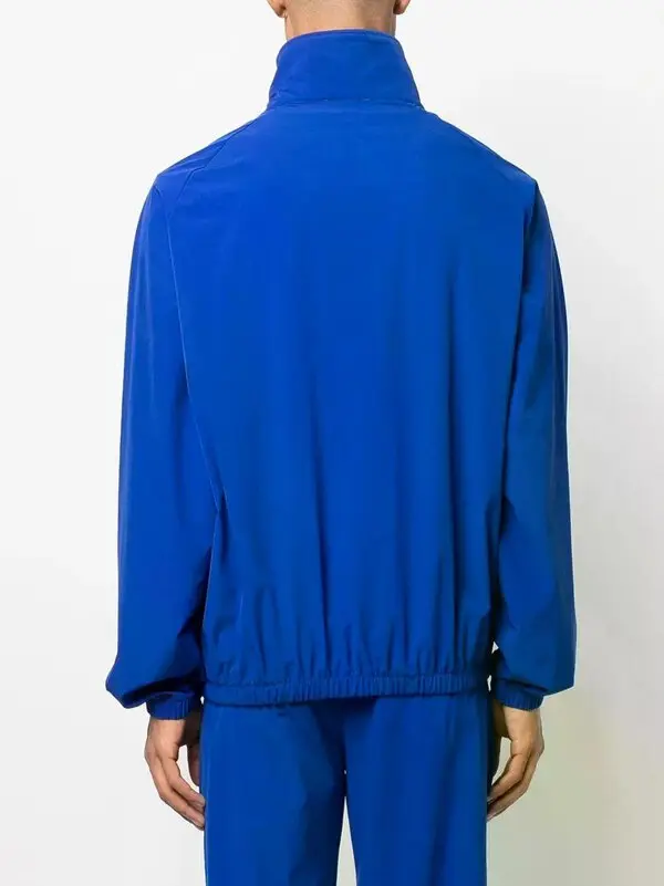 BEL-AIR ATHLETICS Cobalt Embroidered Logo Zip-up Pullover Jacket
