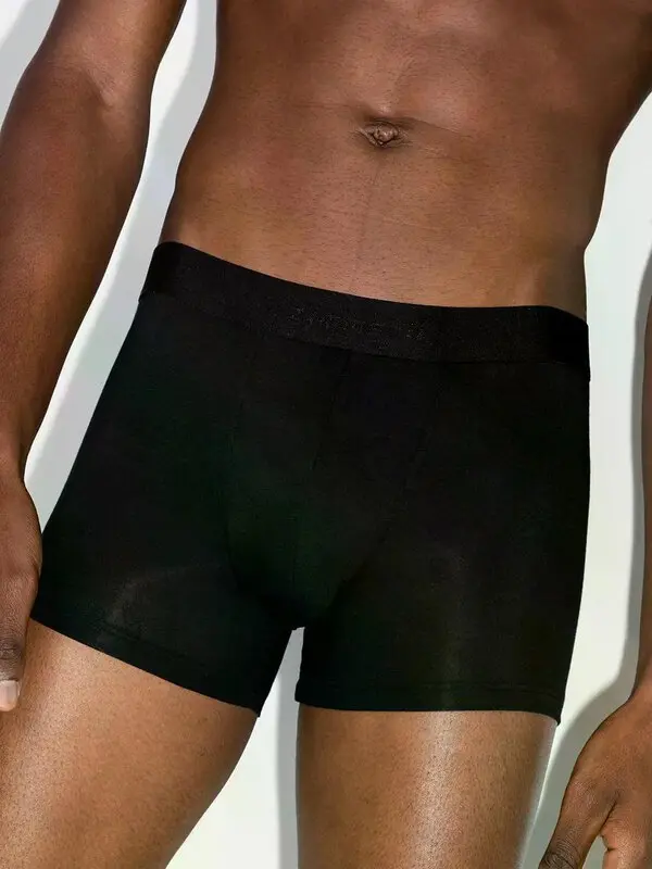 Zimmerli Logo-band Cotton Boxer Shorts