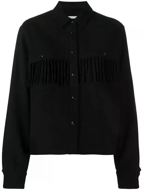 Woolrich Knitted Shirt With Fringed Detail