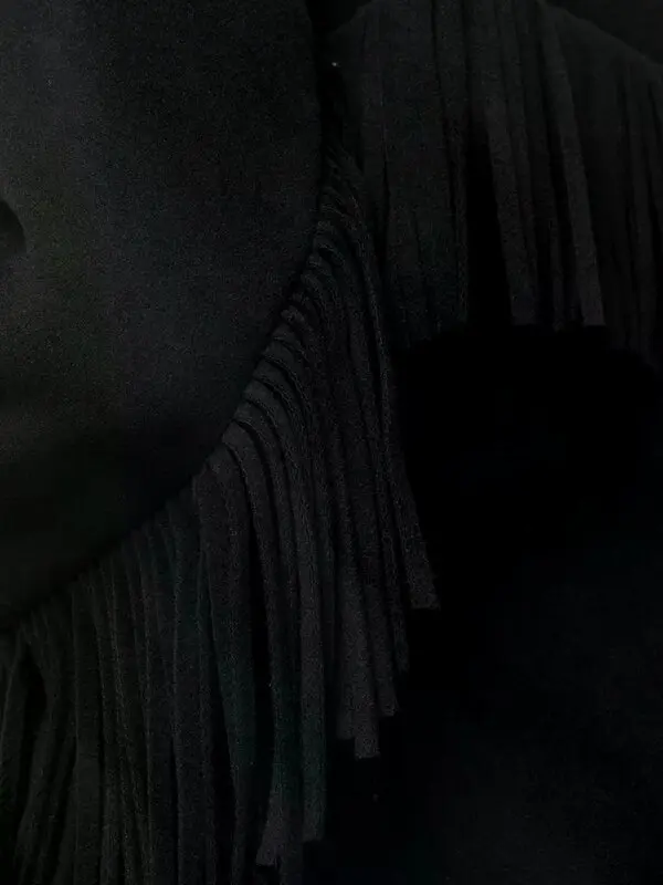 Woolrich Oversize Fringe Detail Coat