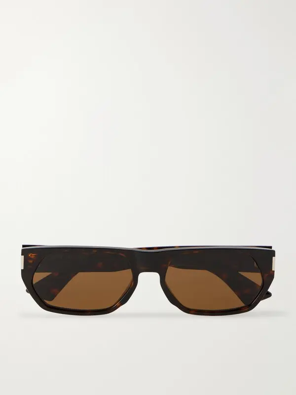 Saint Laurent Square Acetate Sunglasses - Tortoiseshell