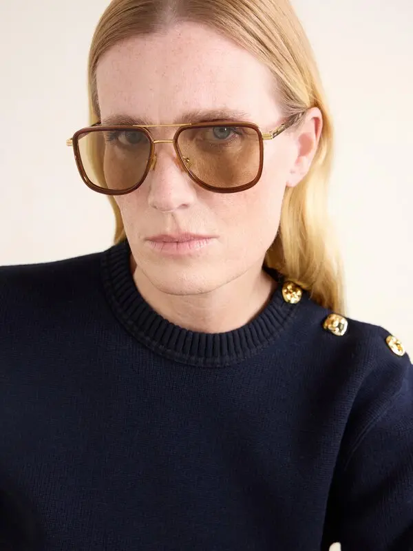Bottega Veneta Aviator Sunglasses