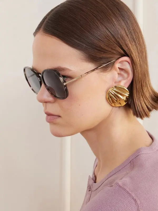 Chloé Oversized Round Frame Sunglasses