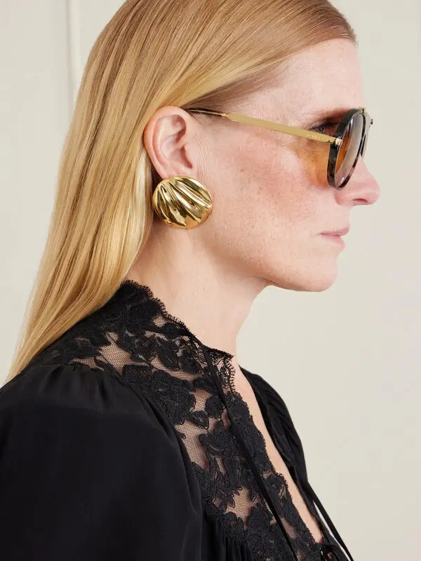Chloé Aly Aviator Sunglasses - Black