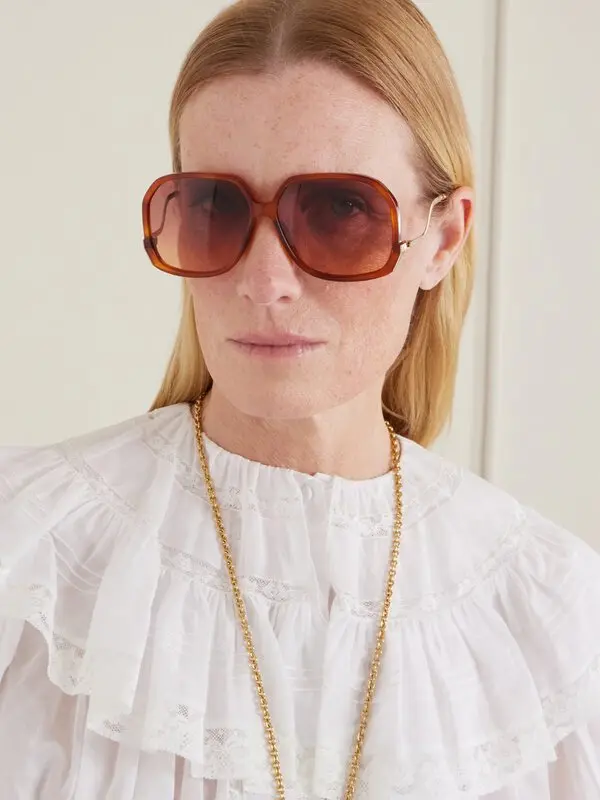 Chloé Square-frame Acetate Sunglasses
