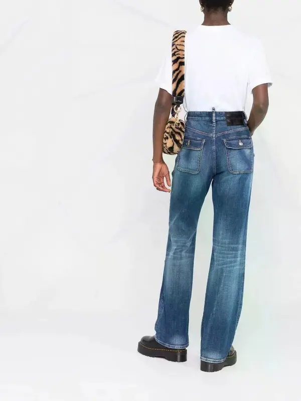 Dsquared2 Multi-pocket High-waisted Jeans