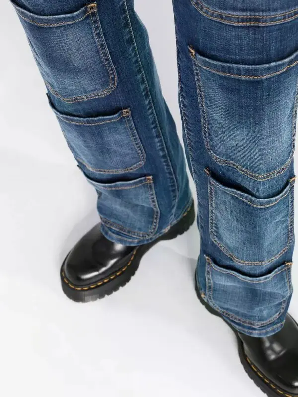Dsquared2 Multi-pocket High-waisted Jeans