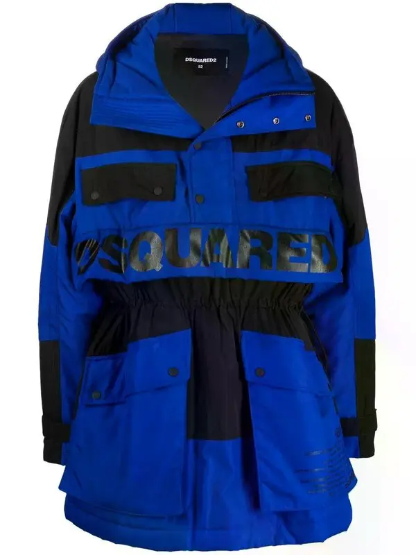Dsquared2 Logo-print Parka - Blue