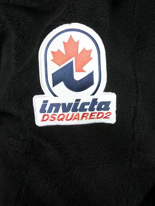 Dsquared2 Logo Patch Fleece Hoodie