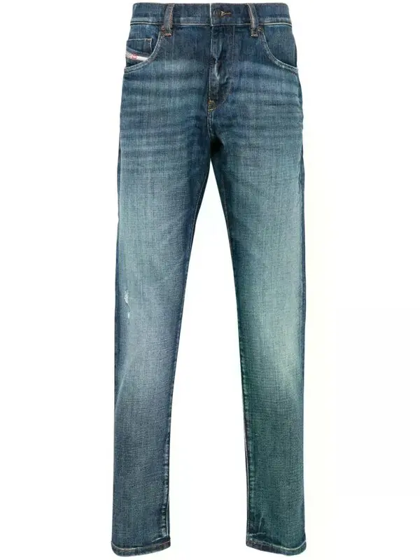 DIESEL® D-strukt Mid-rise Slim-fit Jeans - Blue