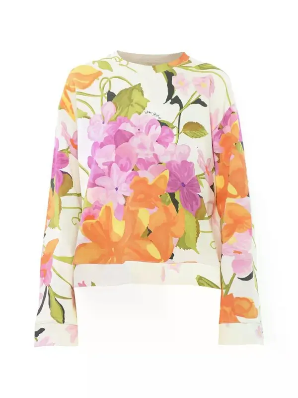 Viktor & Rolf Floral Pattern Sweatshirt - Neutrals
