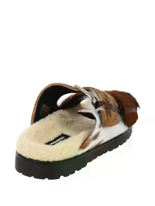 Dsquared2 Buckled Pony-hair Sandals