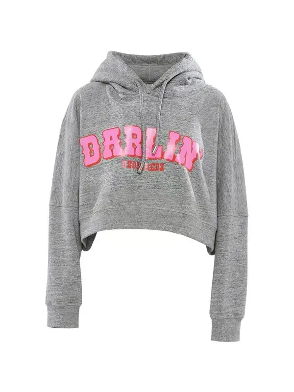 Dsquared2 Logo-print Crop Hoodie