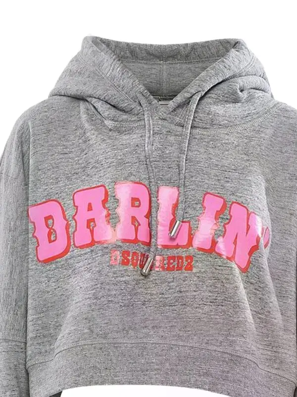 Dsquared2 Logo-print Crop Hoodie
