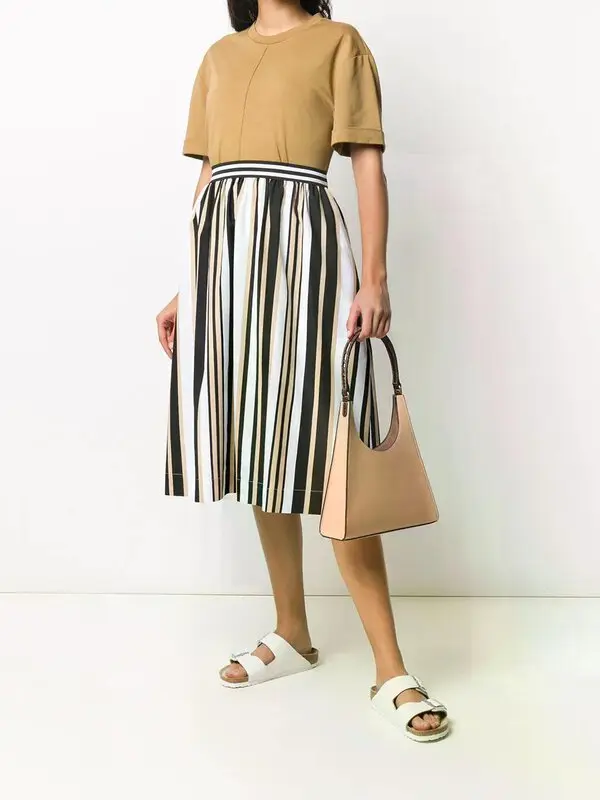 Woolrich Striped A-line Skirt