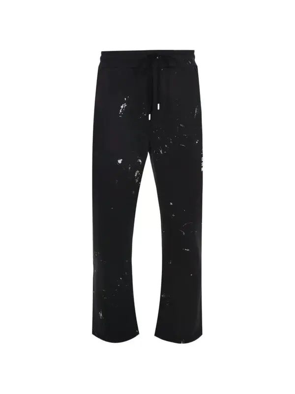 DOMREBEL Paint-splatter Logo-print Track Pants