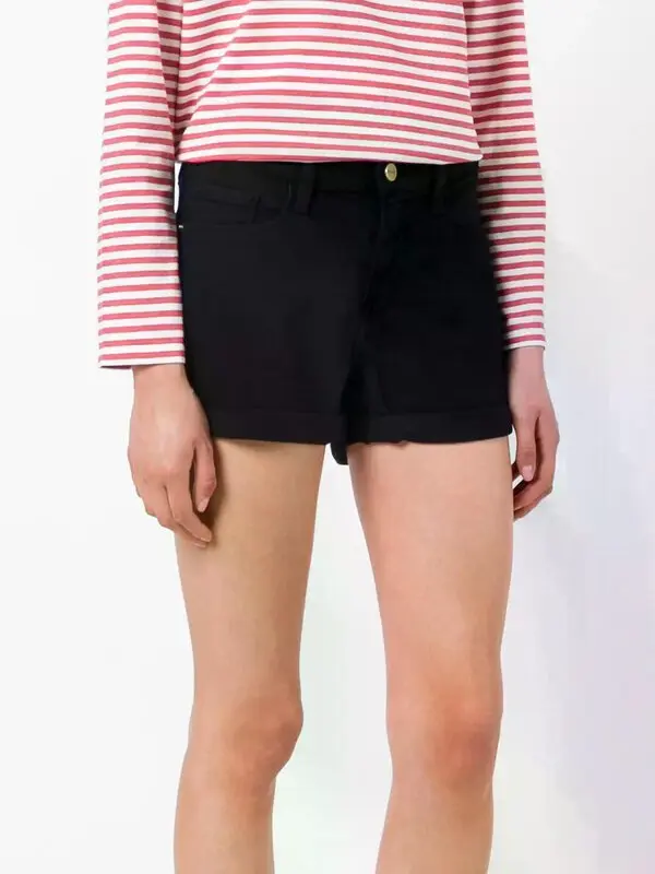 FRAME Cotton-blend Cutoff Shorts