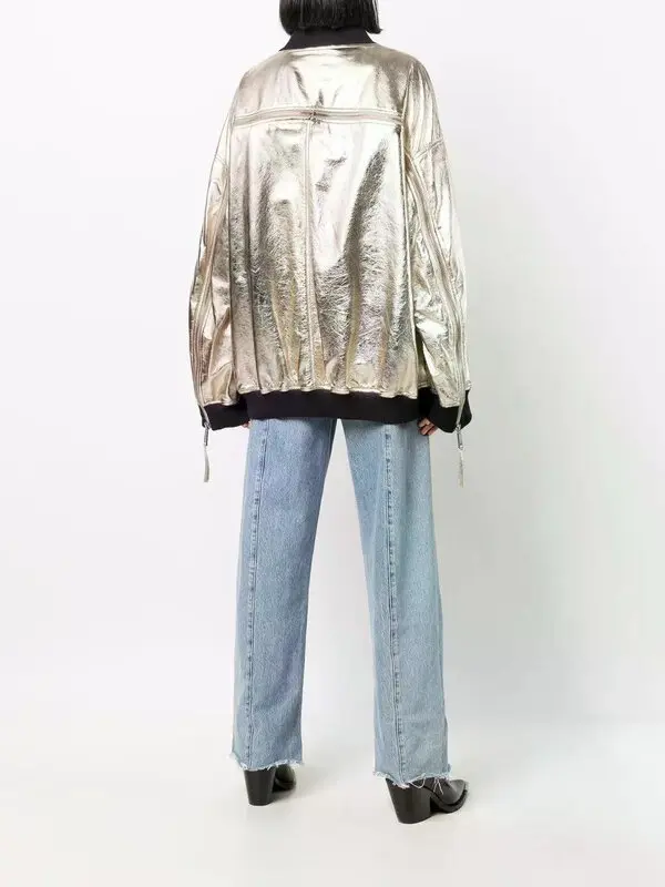 Dsquared2 Oversized Metallic Bomber Jacket