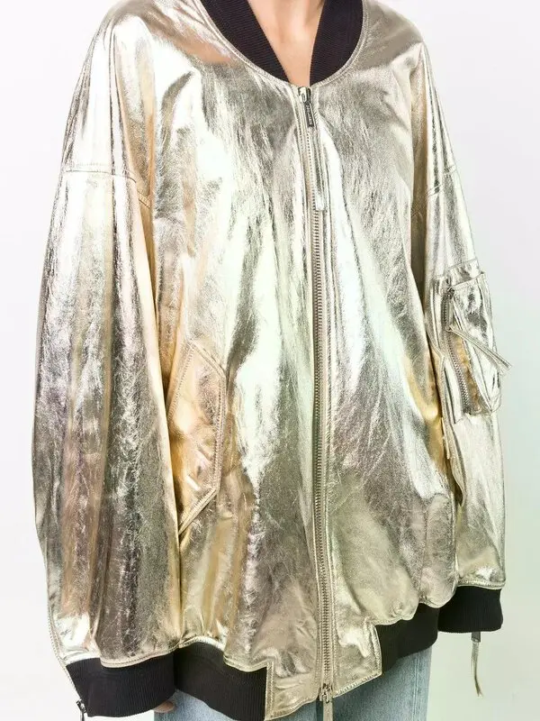 Dsquared2 Oversized Metallic Bomber Jacket
