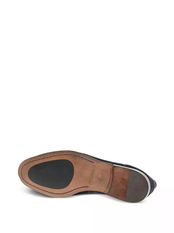 Corneliani Round-toe Suede Loafers