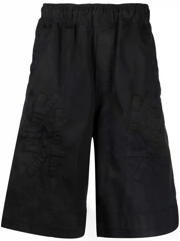 44 LABEL GROUP Debossed Logo Shorts