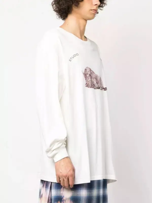 1989 STUDIO Graphic Print Cotton Sweatshirt