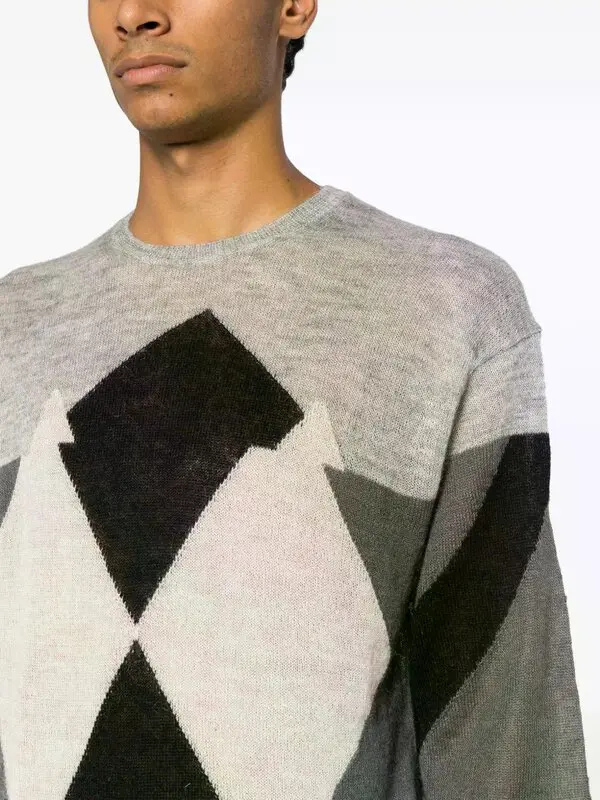 Neil Barrett Argyle Check-pattern Jumper