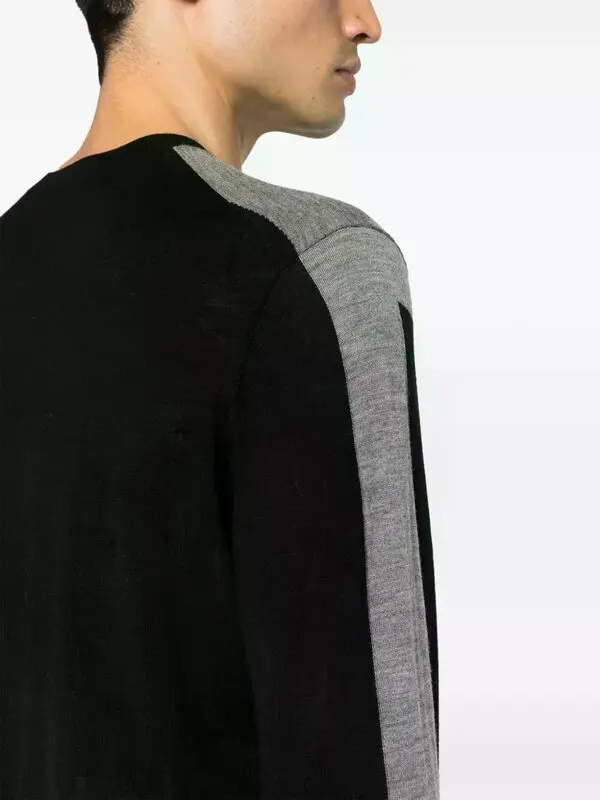 Neil Barrett Colour-block Fine-knit Jumper
