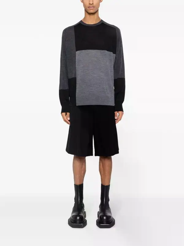 Neil Barrett Colour-block Wool Jumper