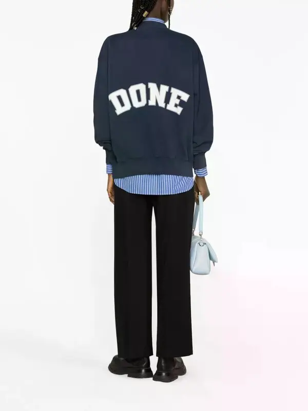We11Done Logo Print Cotton Sweatshirt