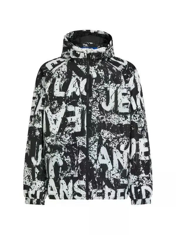 Karl Lagerfeld Logo Print Hooded Jacket