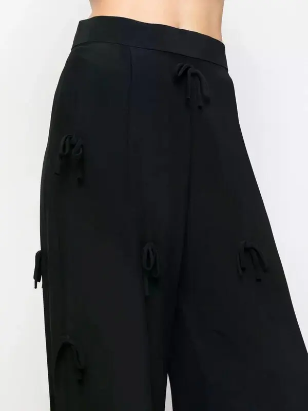 Viktor & Rolf Bow Embellished Wide Leg Trousers