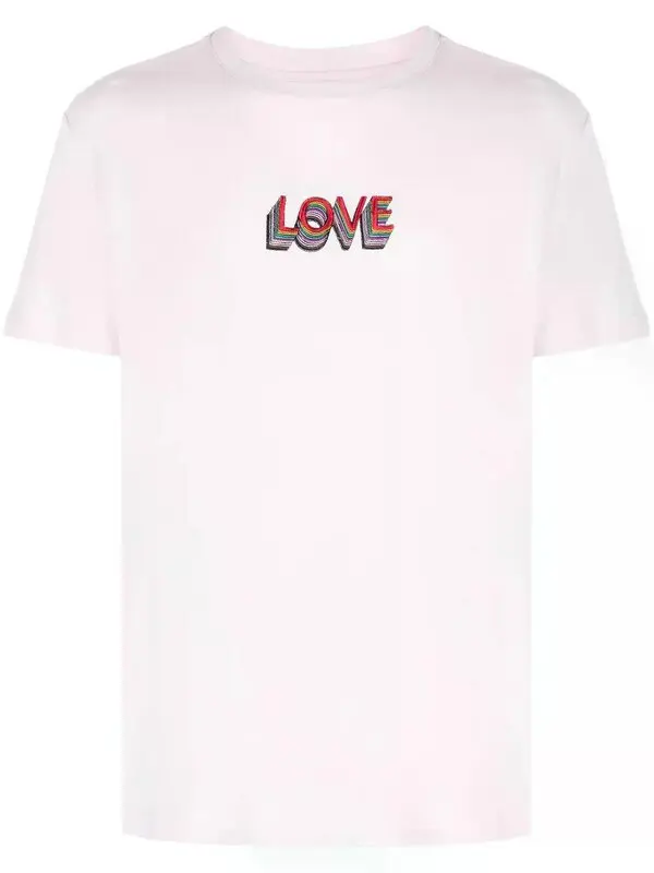 Viktor & Rolf Love-print Cotton-blend T-shirt - Pink