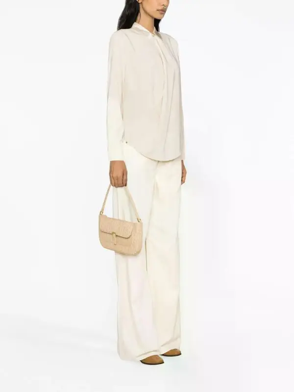 Rag & Bone Philippa Draped Satin Blouse