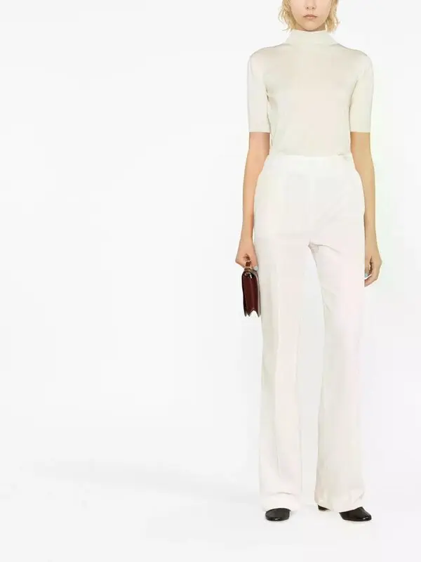 Ermanno Scervino High-waisted Tailored Trousers - White