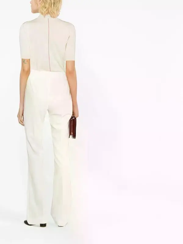 Ermanno Scervino High-waisted Tailored Trousers - White