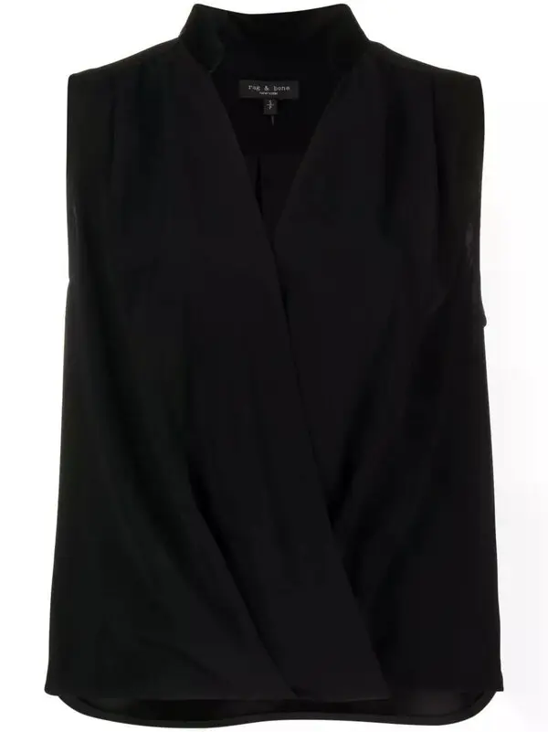 Rag & Bone Meredith Draped Satin Blouse