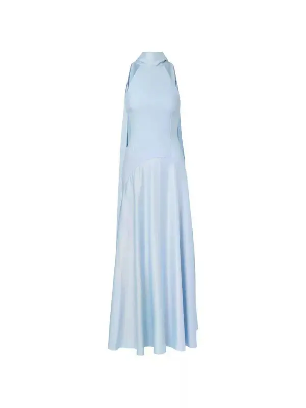 Solace London Cece Halterneck Maxi Dress - Blue
