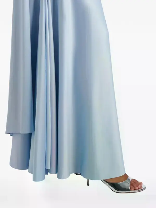 Solace London Cece Halterneck Maxi Dress - Blue