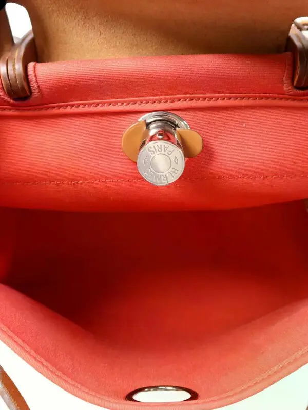 Hermès Herbag Pm Canvas Tote Bag - Orange