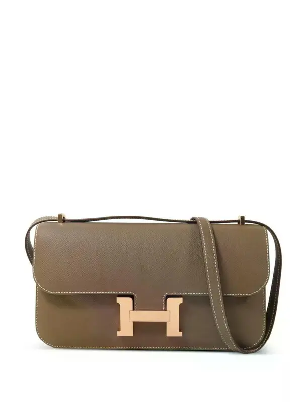 Hermès Constance Elan Shoulder Bag In Taupe Epsom Leather