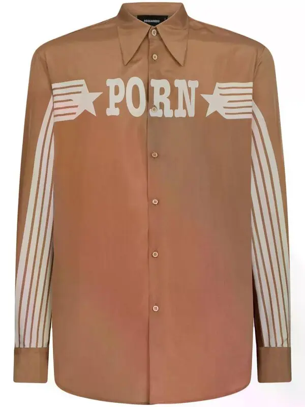 Dsquared2 Graphic-print Silk Shirt