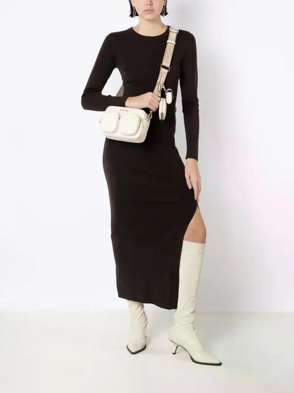 Michael Kors Small Jet Set Leather Crossbody Bag