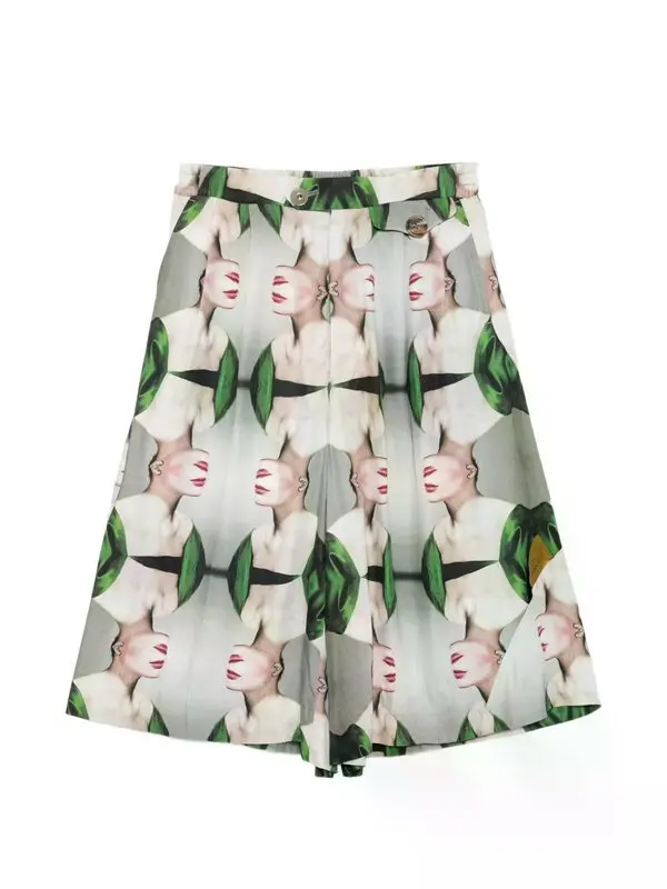 Undercover Graphic Print Shorts - Grey