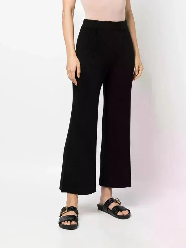 AERON Ribbed Merino-cashmere Trousers