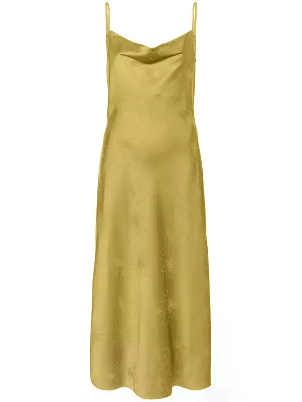 ALLSAINTS Hadley Jacquard Midi Dress In Apple - Green