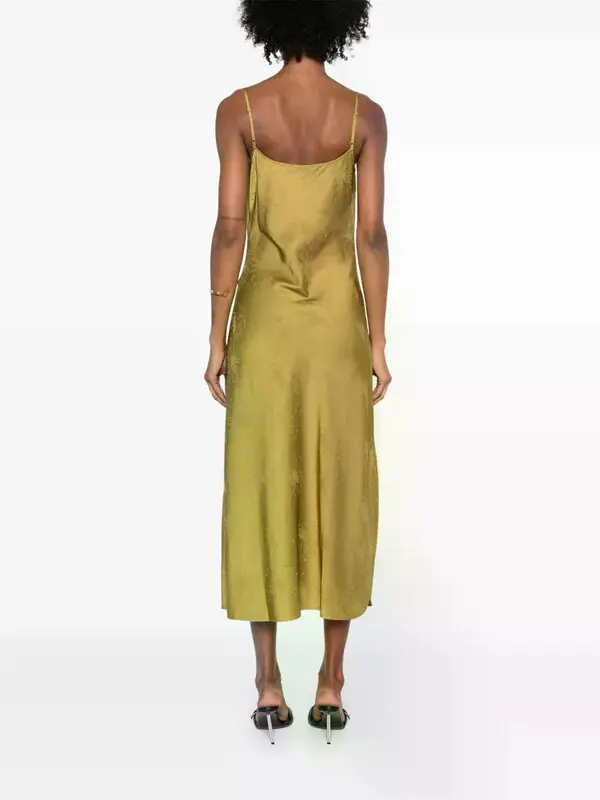 ALLSAINTS Hadley Jacquard Midi Dress In Apple