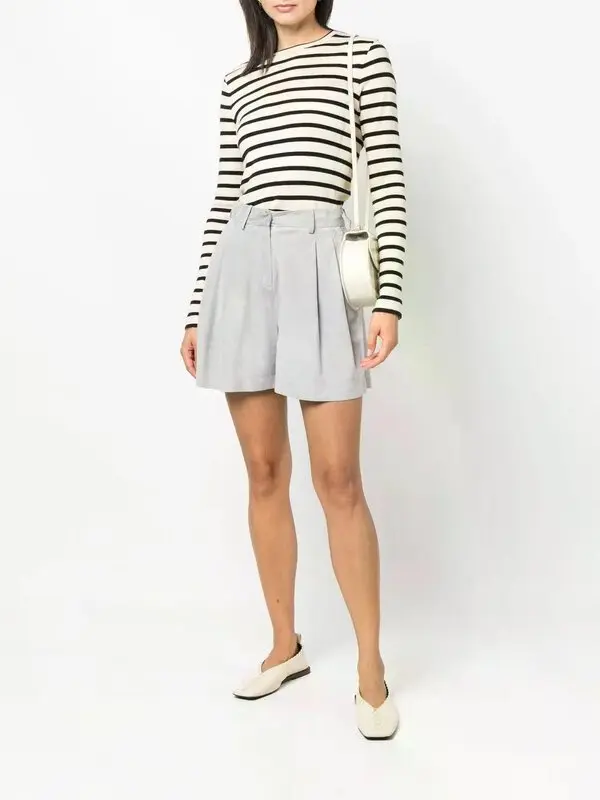 Fabiana Filippi Suede High-waisted Shorts