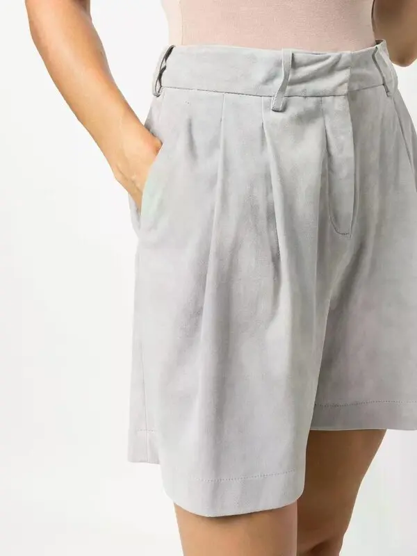Fabiana Filippi Suede High-waisted Shorts